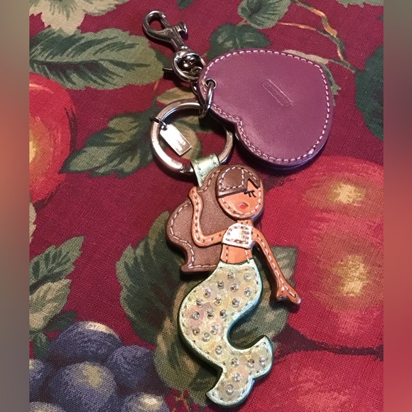 Coach | Accessories | Coach Mermaid Key Chain Fob W Heart Picture Frame ...